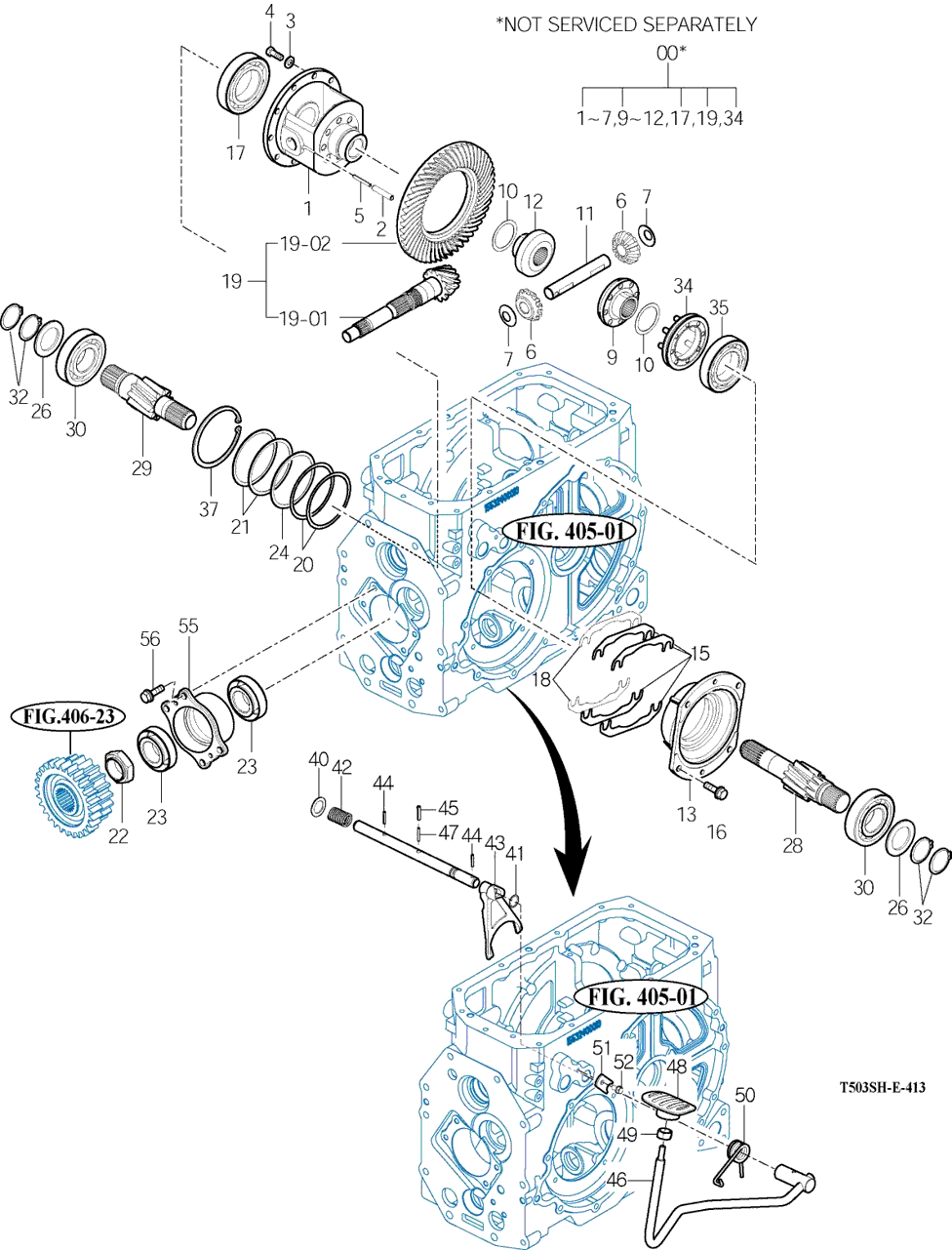 413 REAR DIFFERENTIAL GEARS - TYM Tractors