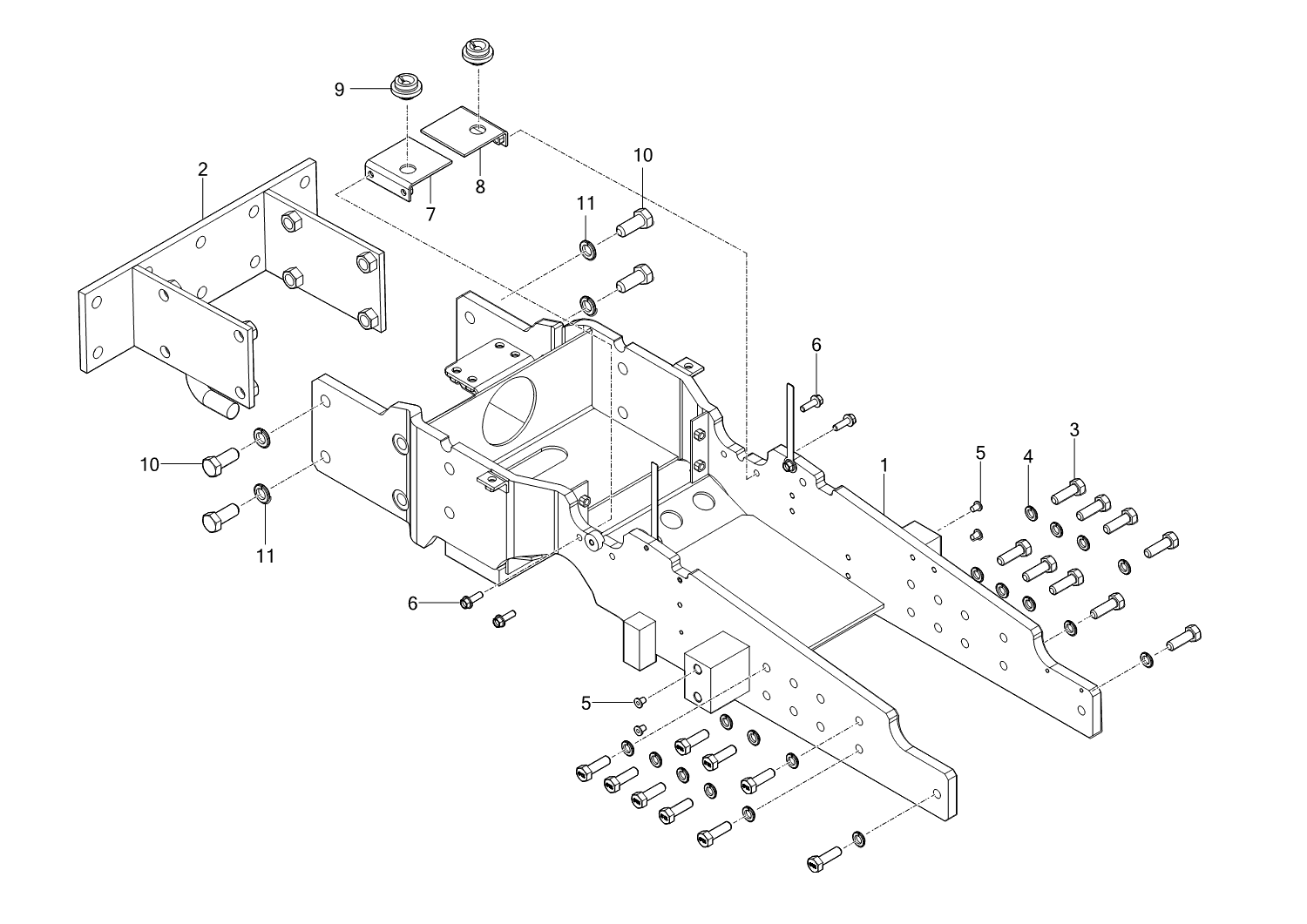 G01080 FRONT AXLE BRACKET - TYM Tractors