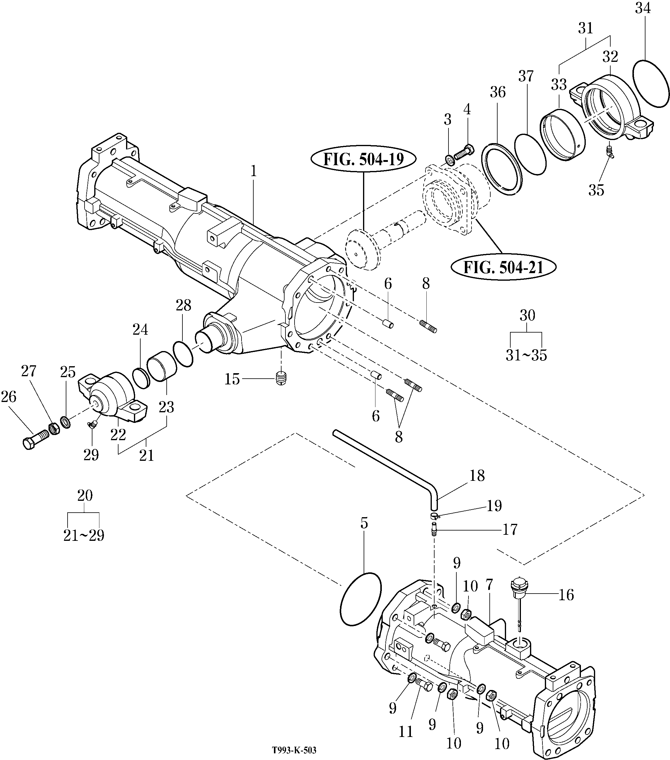 503 FRONT AXLE HOUSING - TYM Tractors