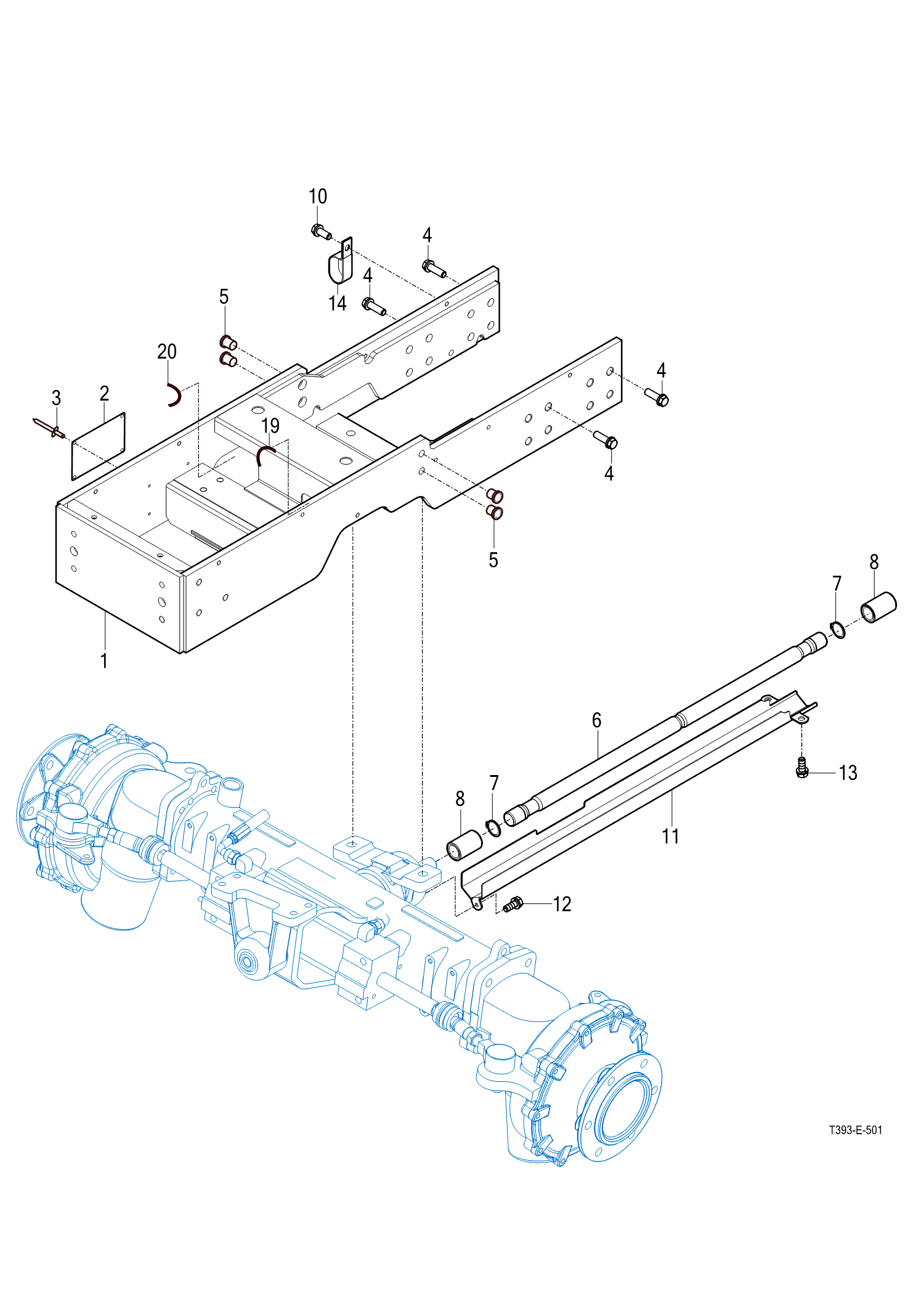 501 FRONT AXLE BRACKET - TYM Tractors