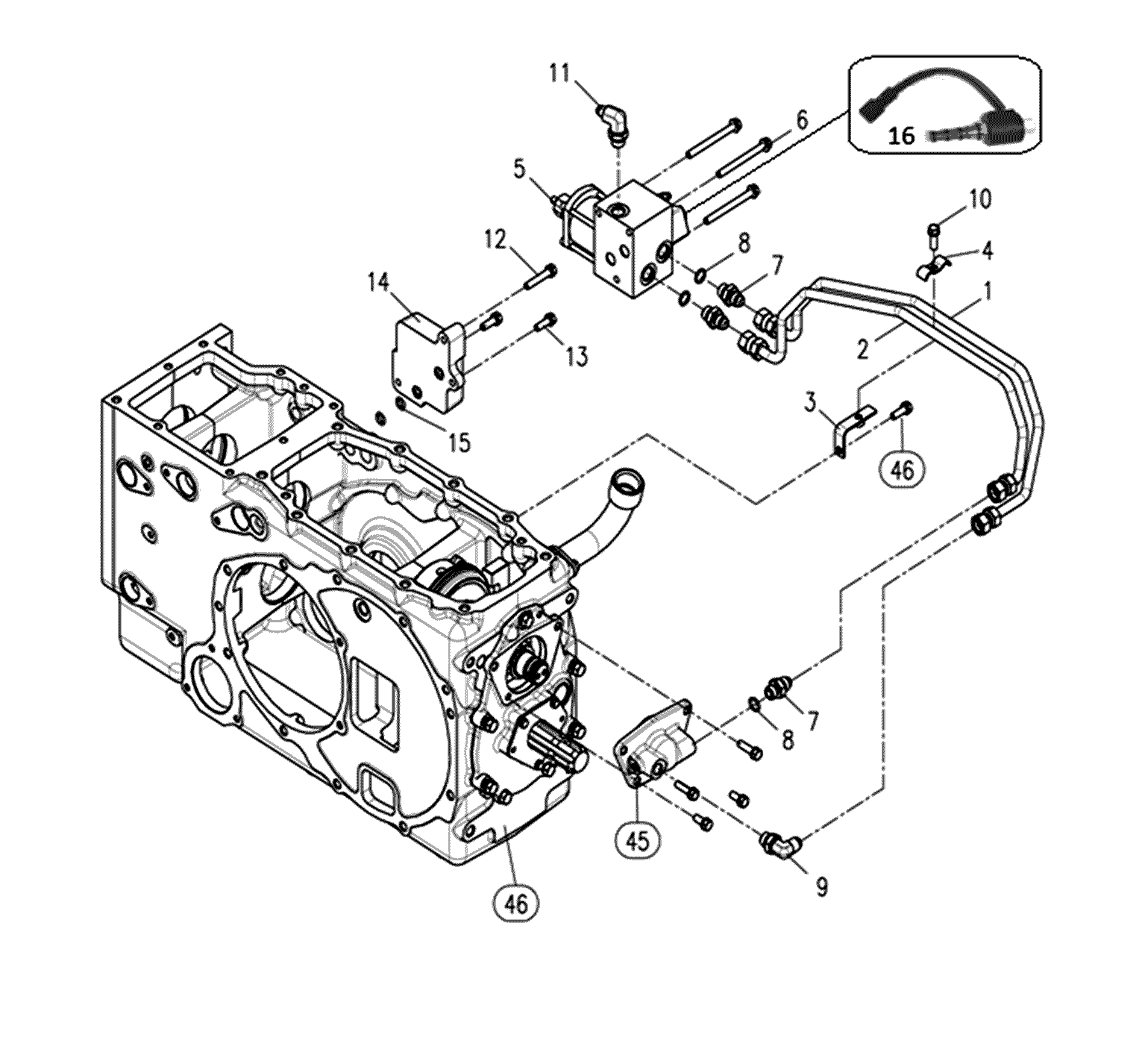 C102 IND PTO VALVE SUPPORT - TYM Tractors