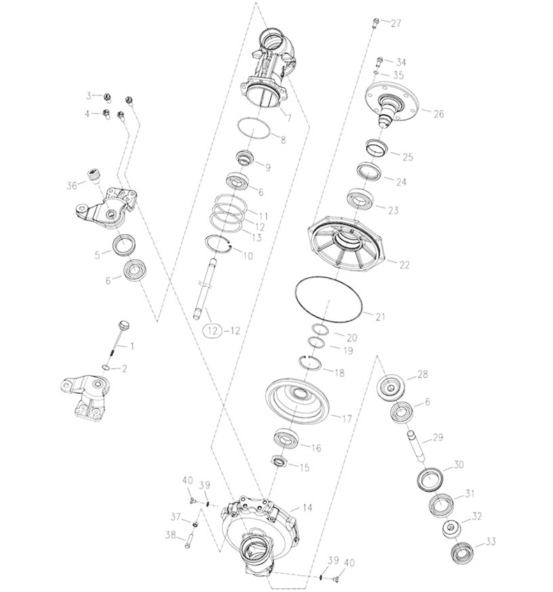 C019 GEAR CASE, FRONT AXLE - TYM Tractors