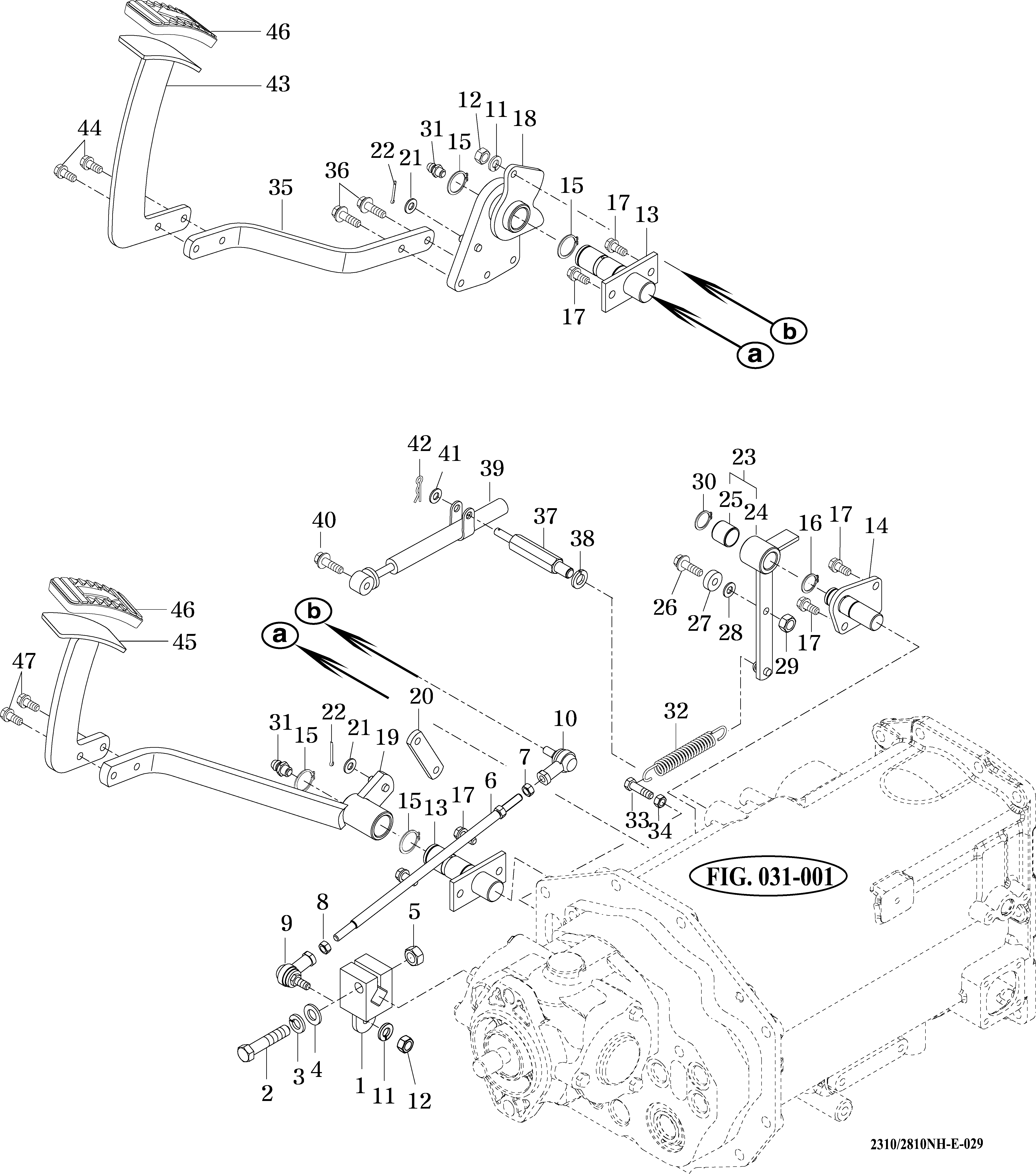 029 FORWARD & REVERSE CONTROL LINKAGE - TYM Tractors