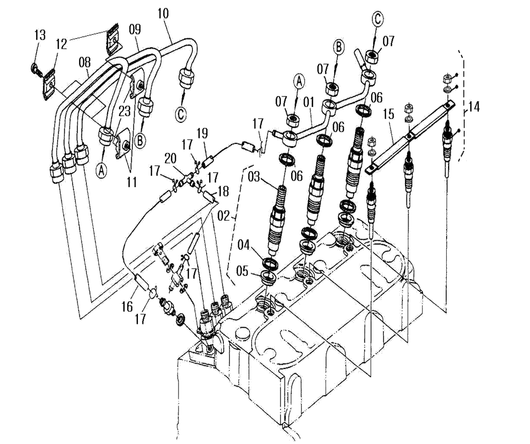 117 INJECTOR & GLOW PLUG - TYM Tractors