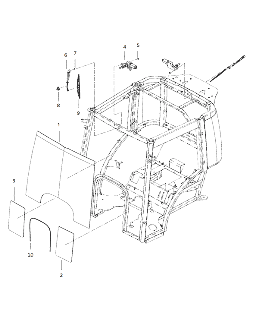 G02071 FRONT WINDOWS - TYM Tractors