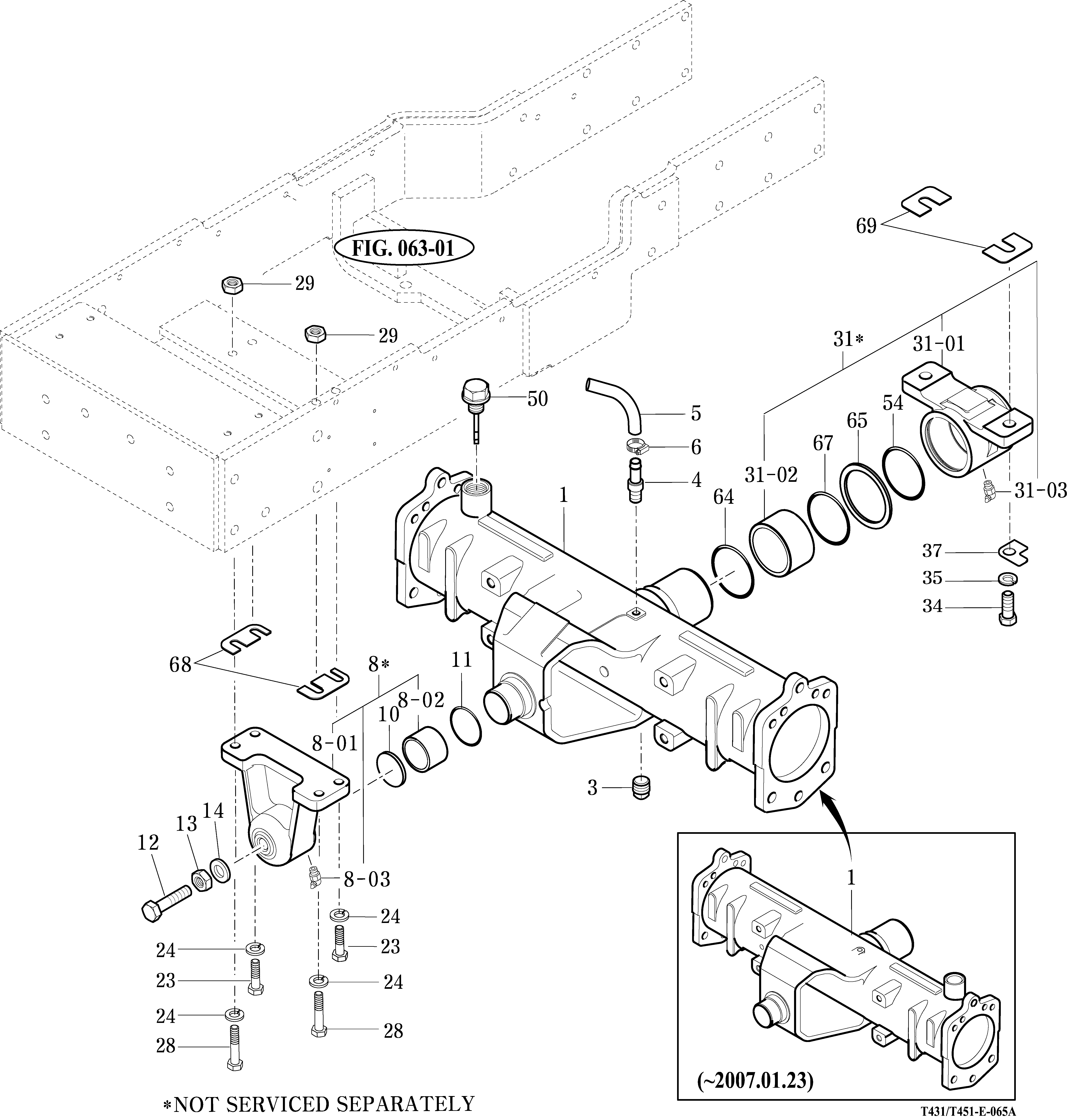 065 FRONT AXLE HOUSING - TYM Tractors