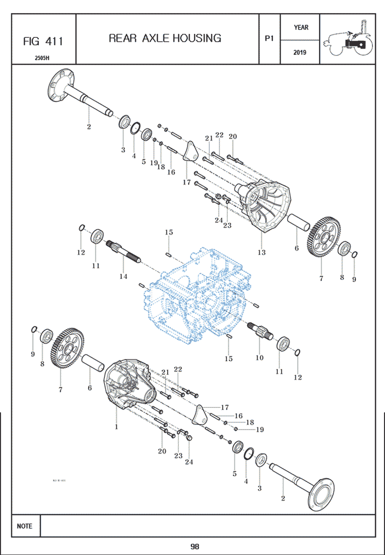 411 REAR AXLE HOUSINGS - TYM Tractors