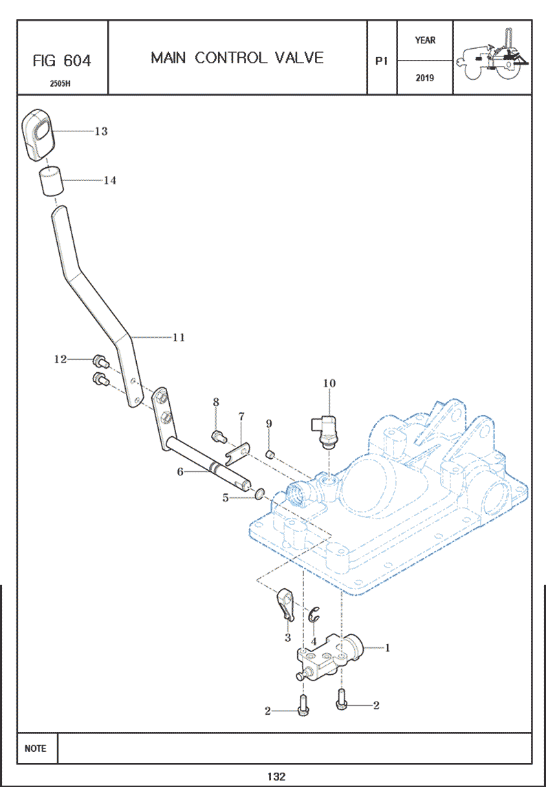 604 MAIN CONTROL VALVE - TYM Tractors