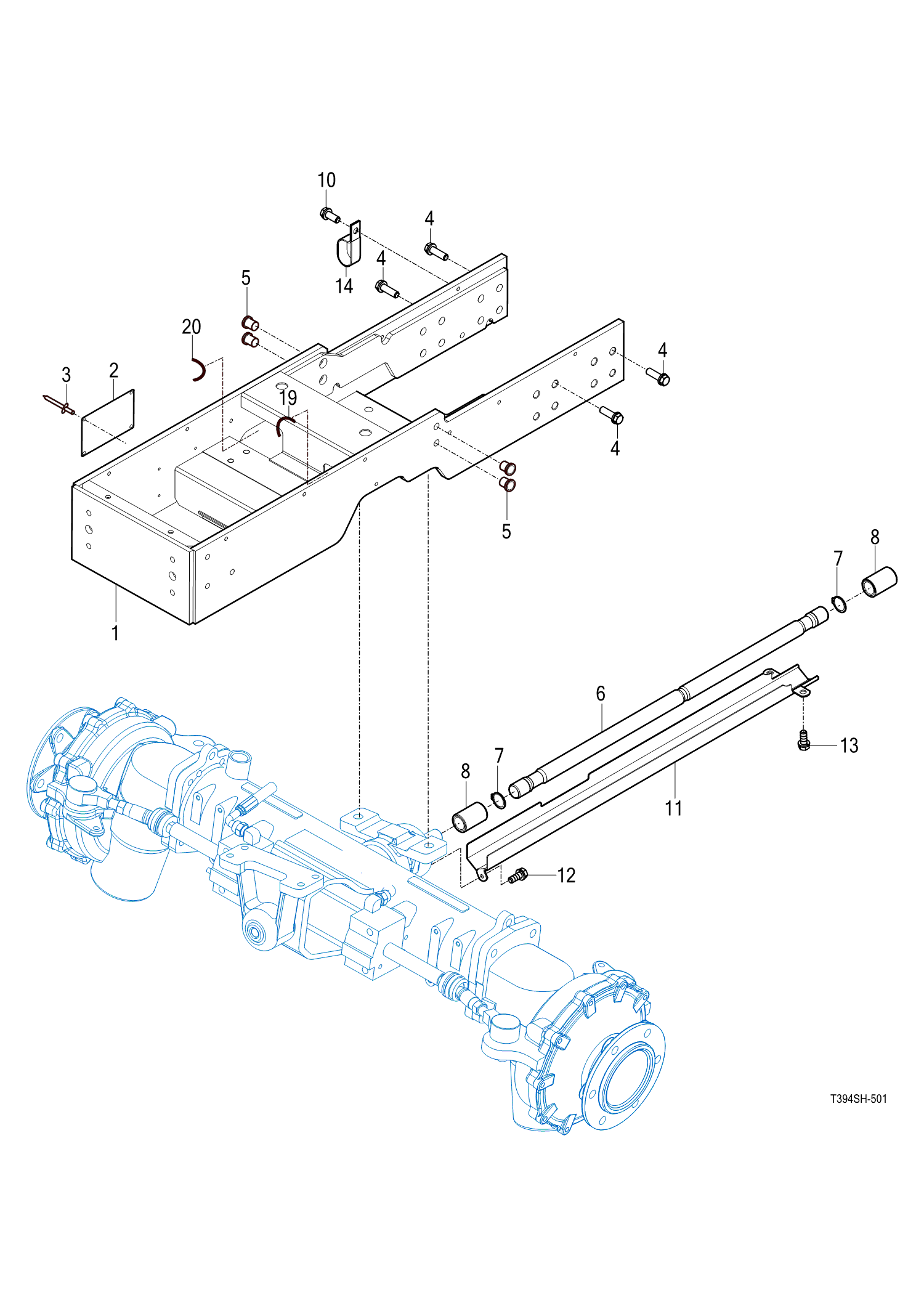 501 FRONT AXLE BRACKET - TYM Tractors